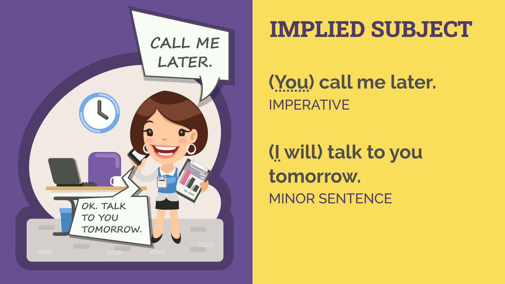Implied Subject Meaning And Examples Editor s Manual