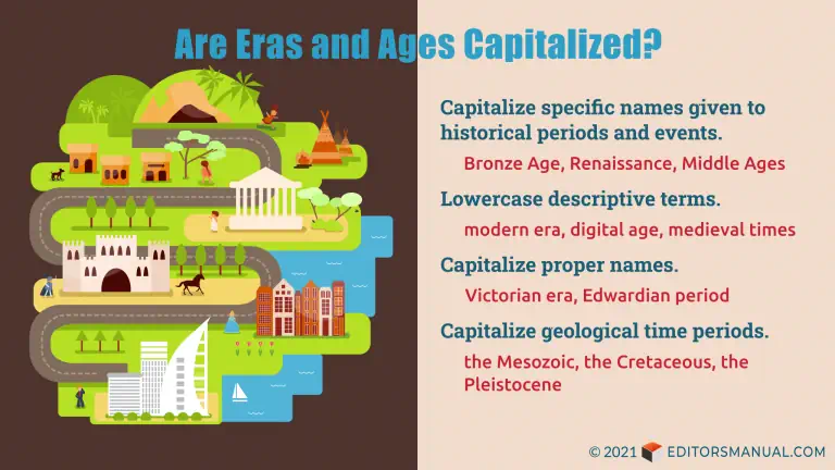 Are Ages, Eras, and Historical Time Periods Capitalized? | Editor’s Manual
